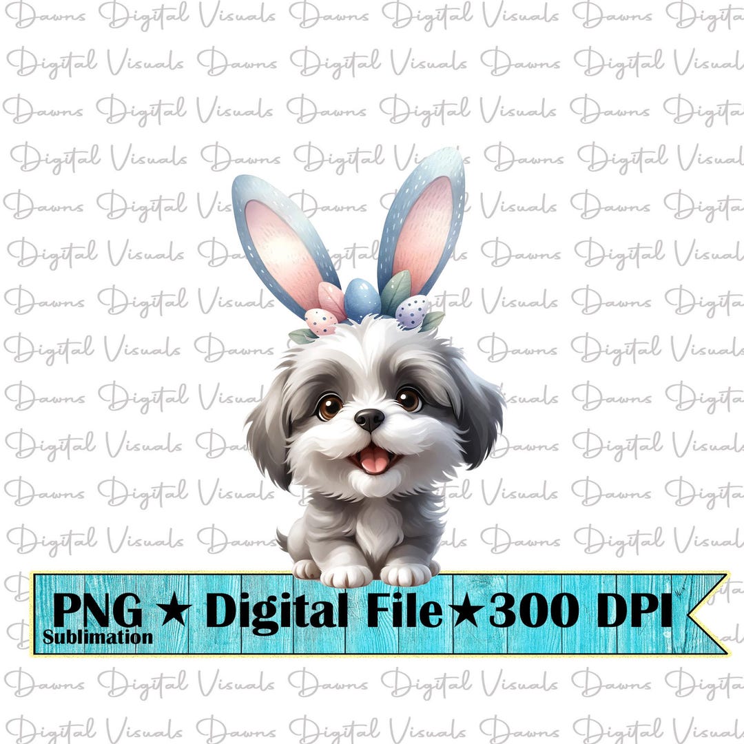 Shih Tzu Puppy; Easter Puppy; Happy Easter; Easter Shirt; Easter Shih ...