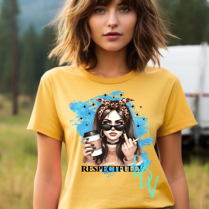Funny Respectfully Middle Finger PNG - Sarcastic Design (digital ...