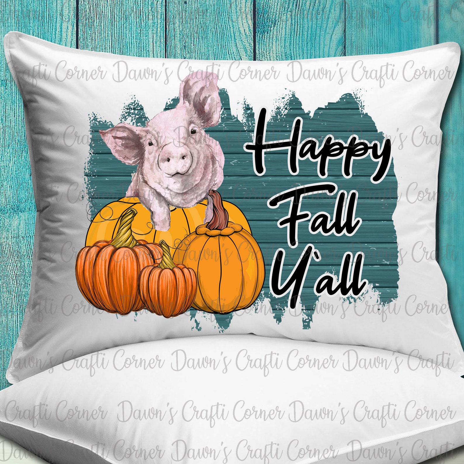 Happy Fall Pig Png Fall Sublimation Design Happy Fall - Etsy