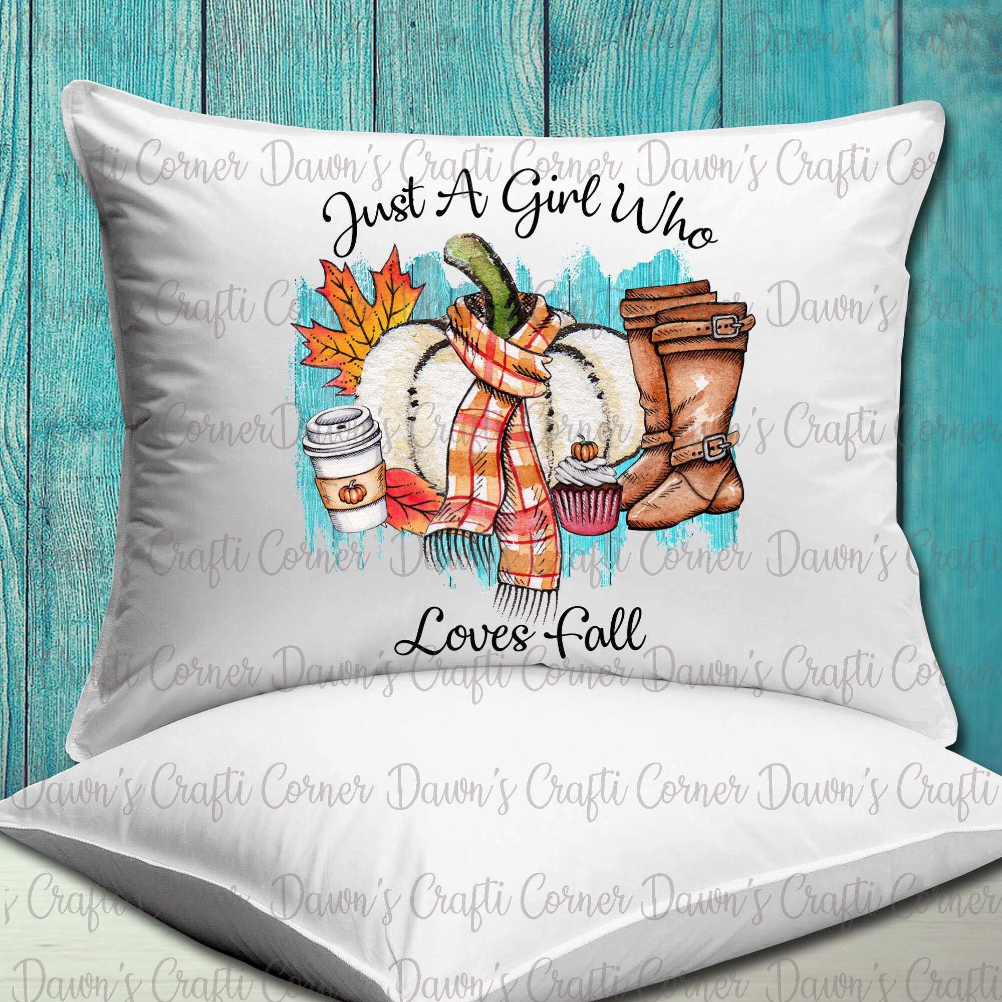 Just A Girl Who Loves Fall Fall Sublimation Design Just A | Etsy