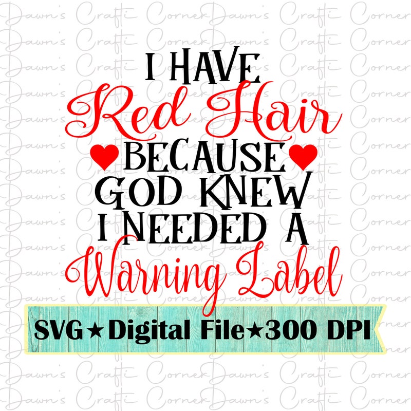 Red Head Svg - Etsy