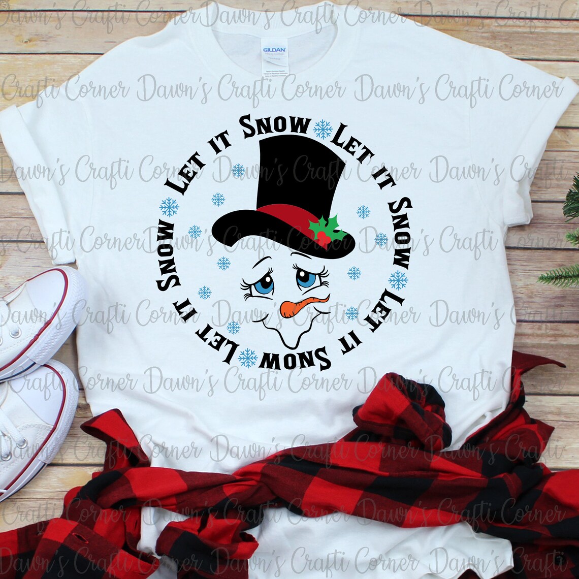 Snowman Svg Let It Snow Svg Christmas Svg Let It Snow | Etsy
