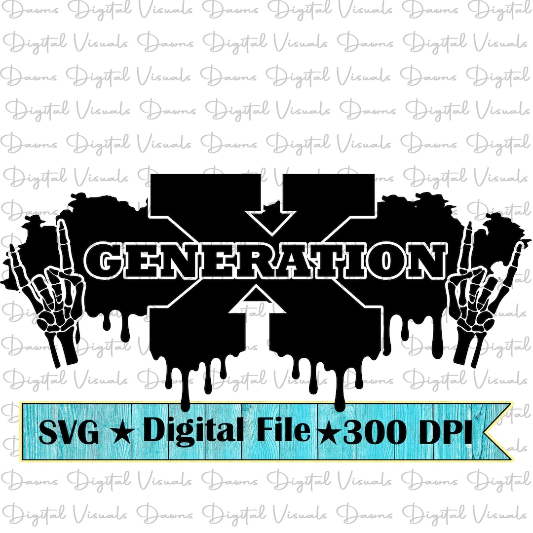 Generation X Svg; Gen X Shirt; Generation X; Rock on Gen X; Rock on Gen ...