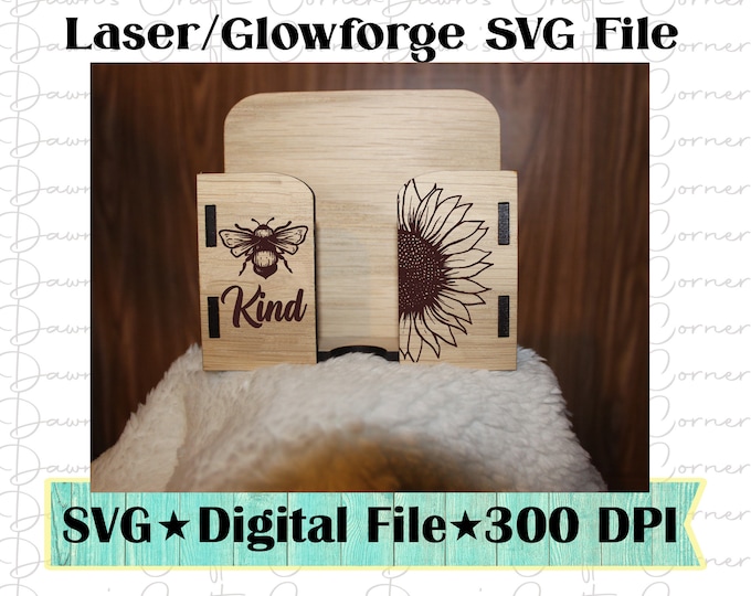 IPhone Charging Dock SVG + Ai Laser Cut Files -- INSTANT DOWNLOAD ...