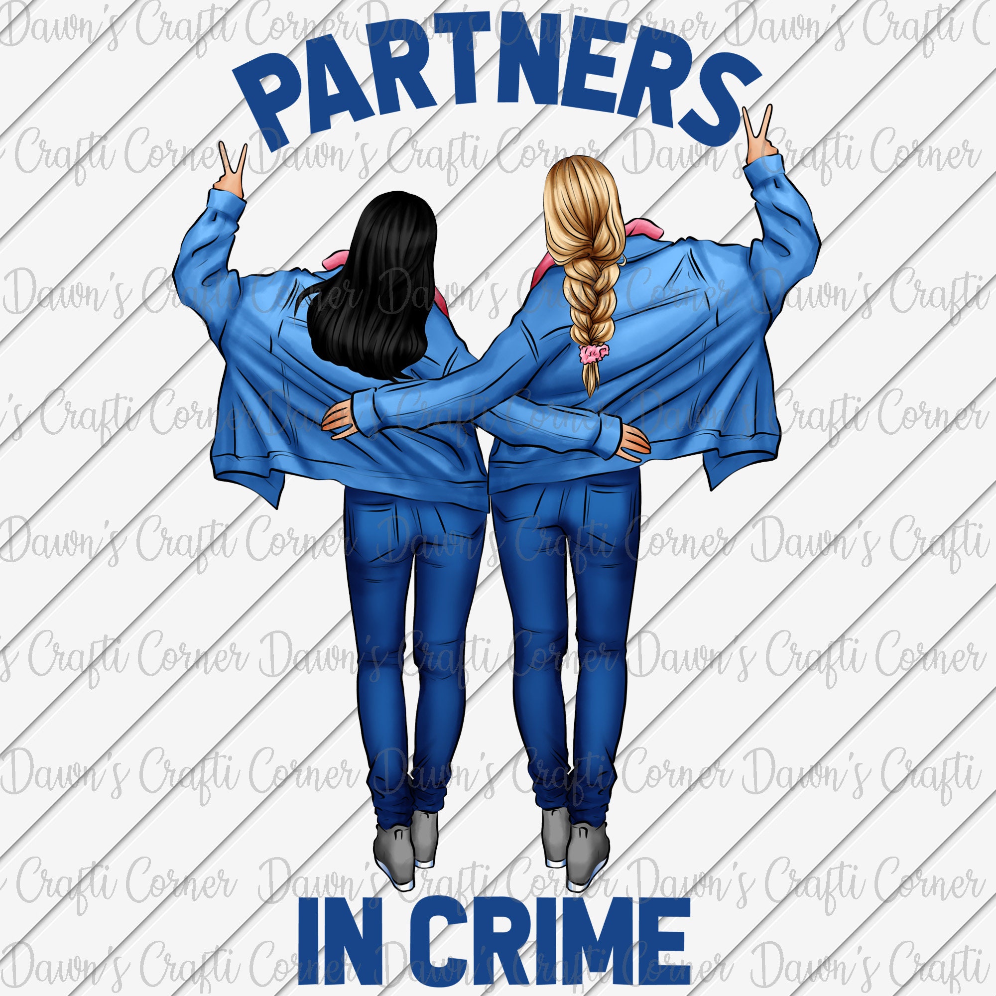 Partners in Crime Png Best Friends Png Partners in Crime | Etsy