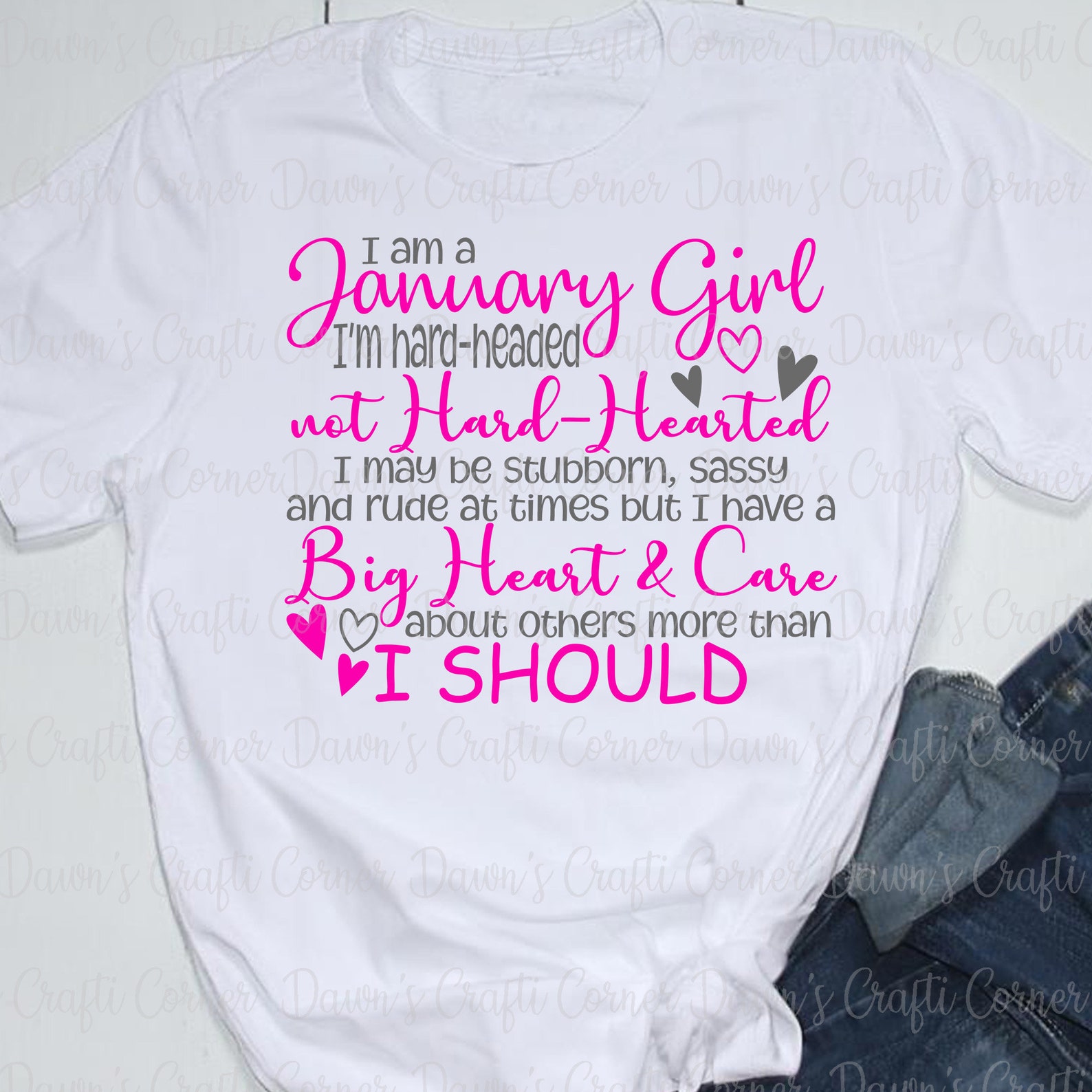 Birthday Shirt January Girl Svg Birthday Svg Hard Headed - Etsy