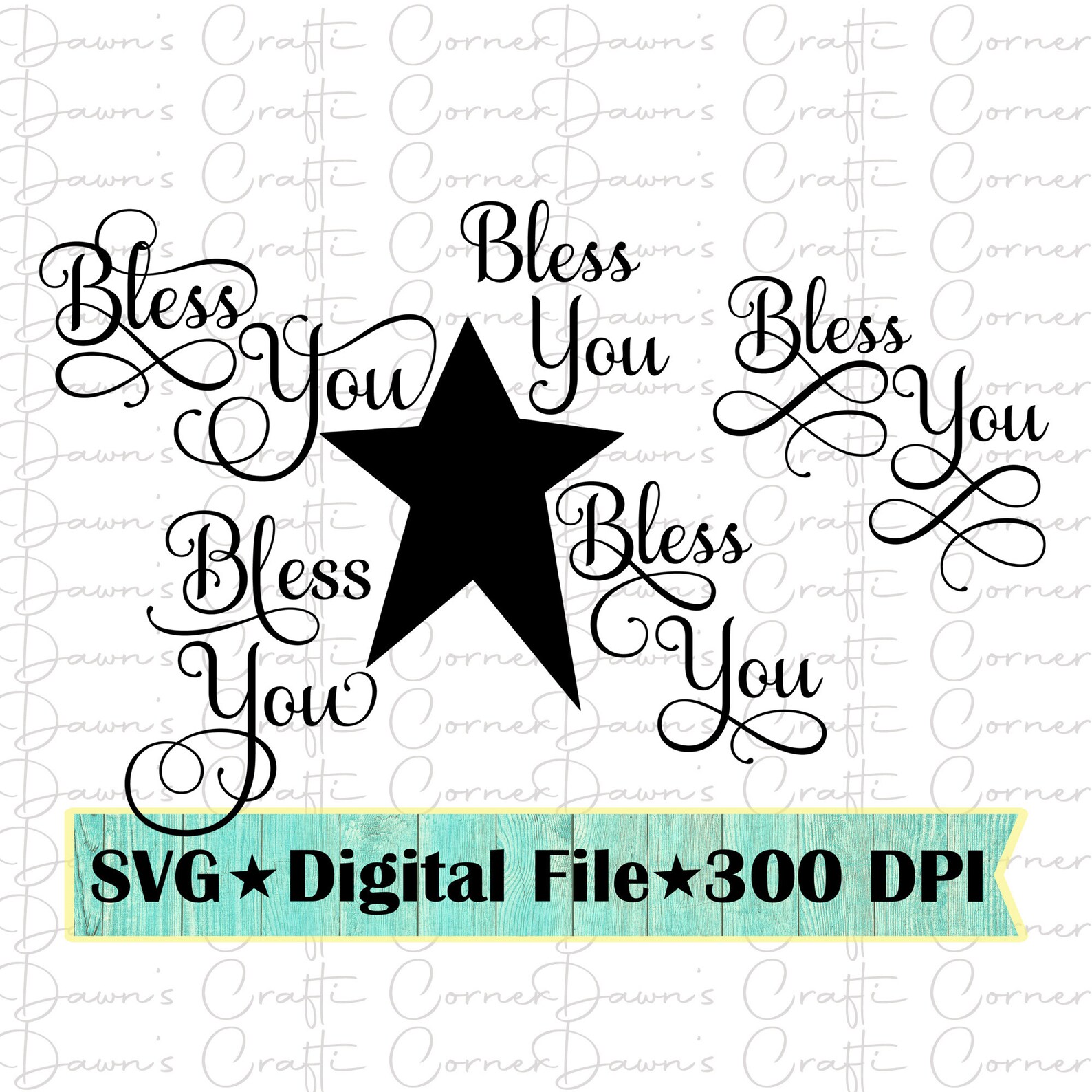 Bless You Bless You Decal Bless You Tissue Jar Bundle | Etsy