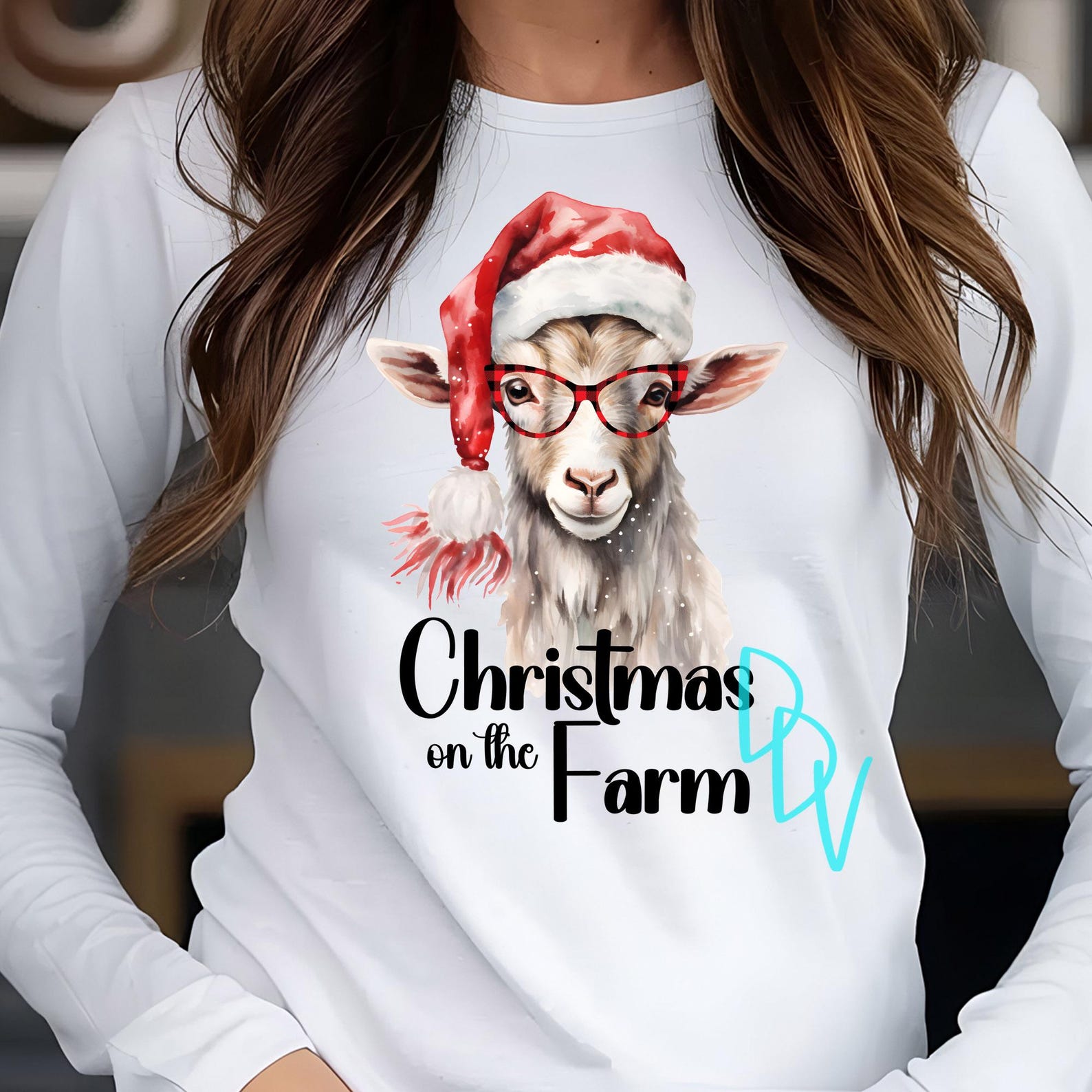 Christmas Goat PNG: Farm Animal Sublimation Design (digital Download ...