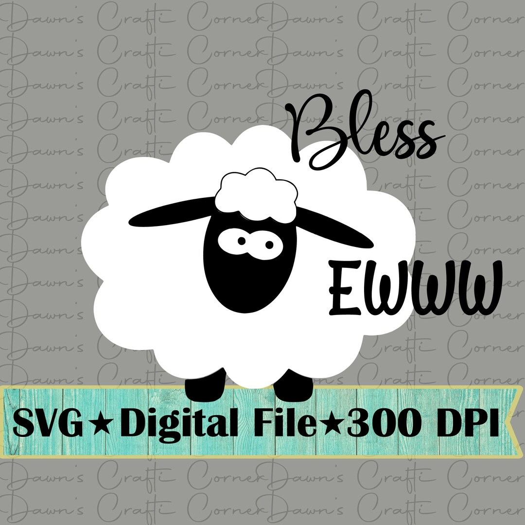 Tissue Jar Svg; Bless Ewww; Bless You; Svg; Cricut; Silhouette; Bless ...