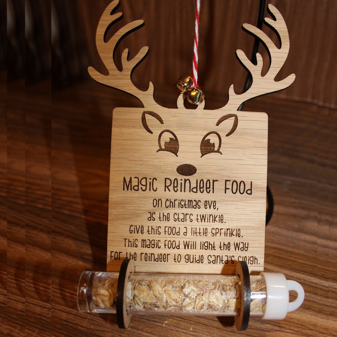 Magic Reindeer Food Holder SVG: Glowforge Laser Cut File (digital ...