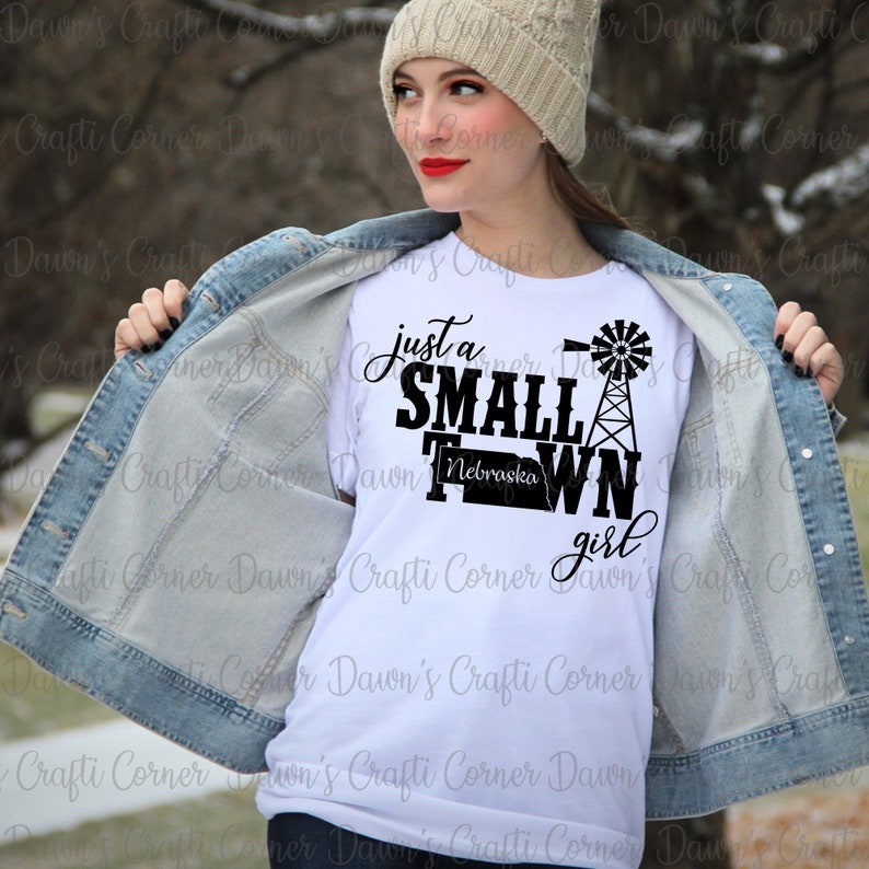 Small Town Girl Svg Nebraska Girl Small Town Nebraska Girl - Etsy