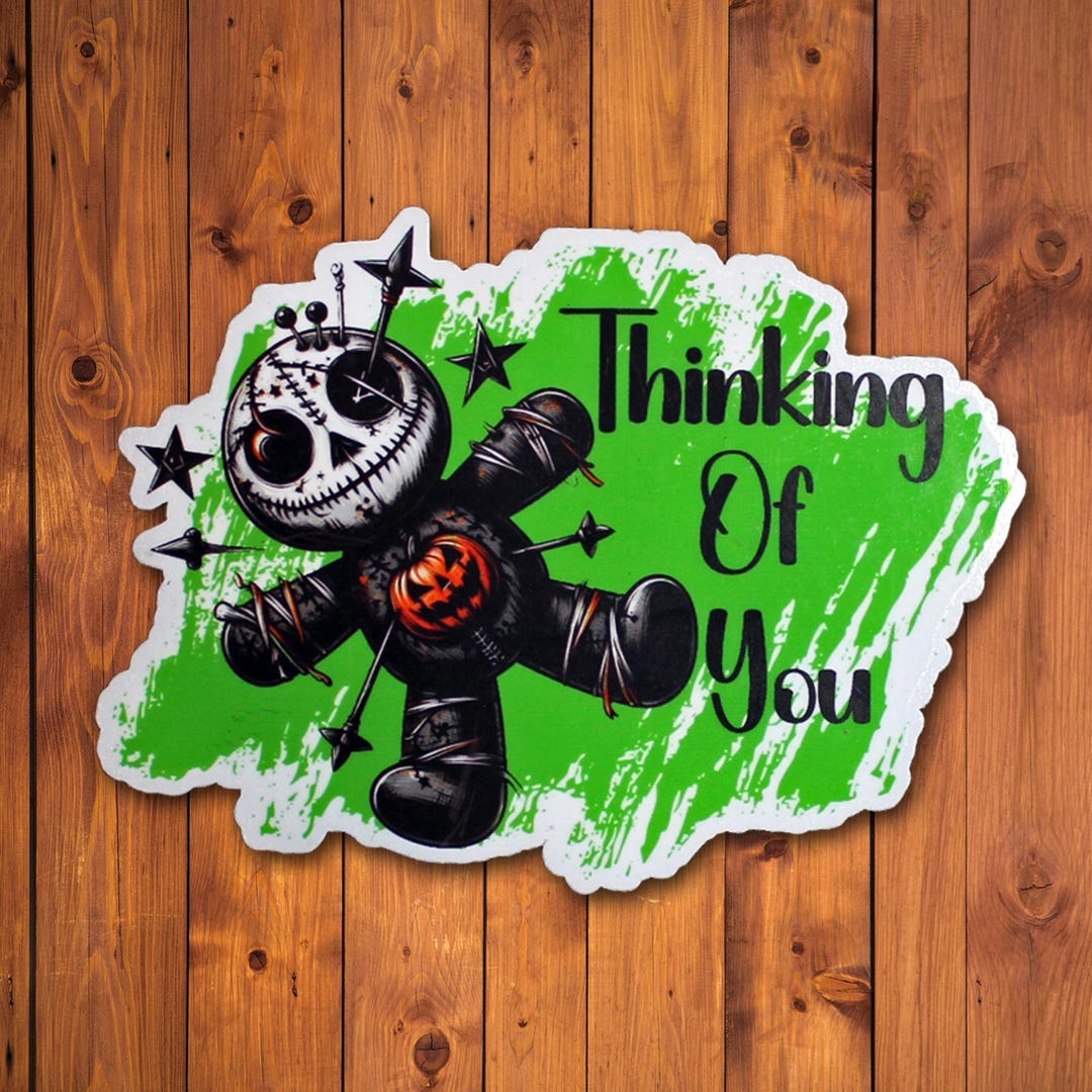 Voodoo Doll Sticker; Voodoo Sticker; Funny Sticker; Funny Decal ...