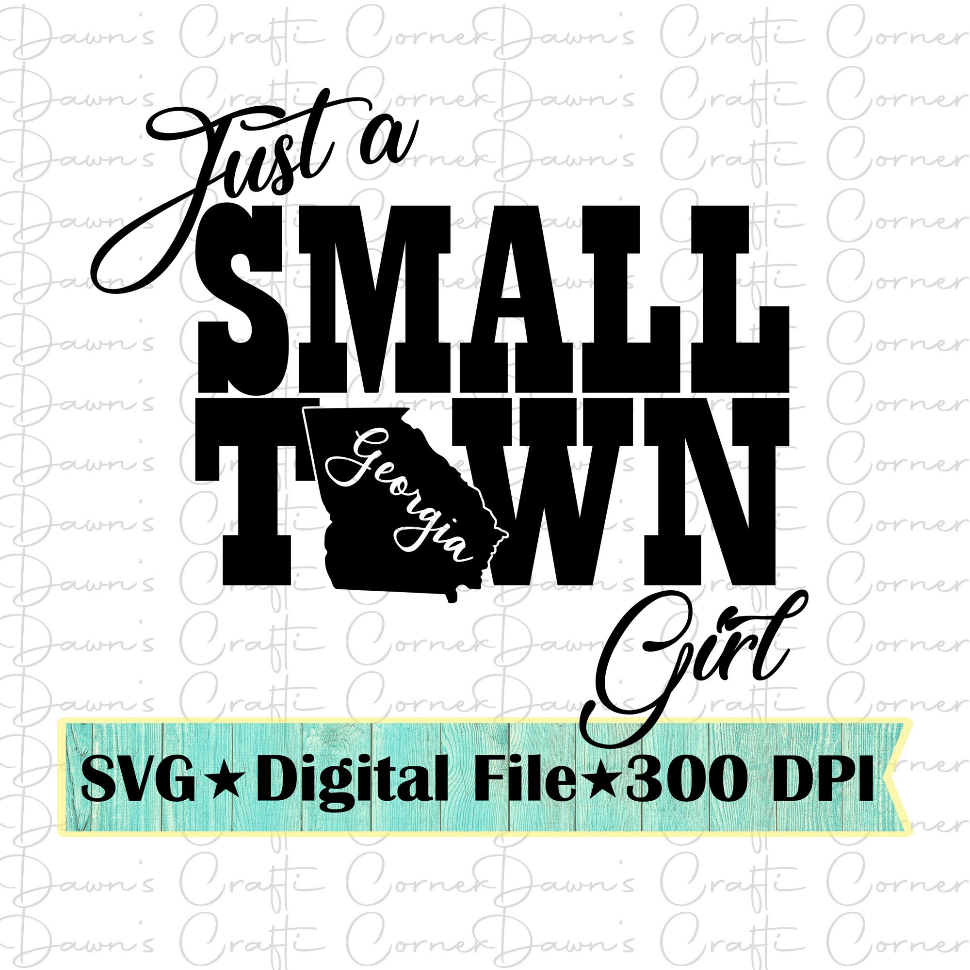 Small Town Girl Svg Georgia Girl Small Town Georgia Girl | Etsy