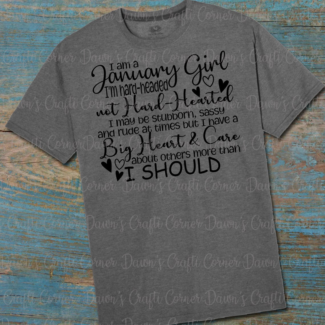 Birthday Shirt January Girl Svg Birthday Svg Hard Headed - Etsy