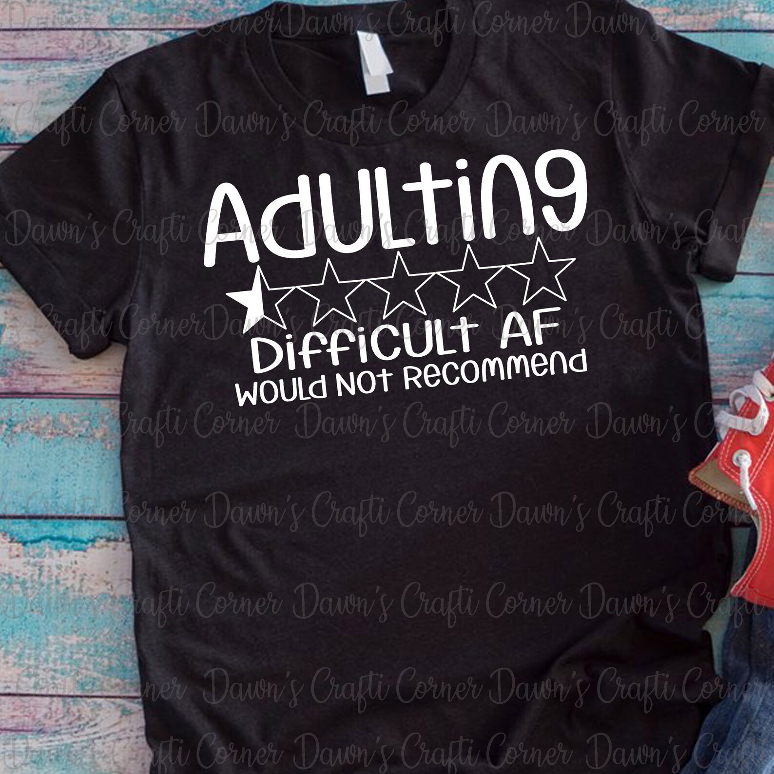 Funny Adulting Shirt SVG: Difficult AF Design (digital Download) - Etsy