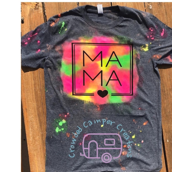 Neon Splatter Shirt - Etsy