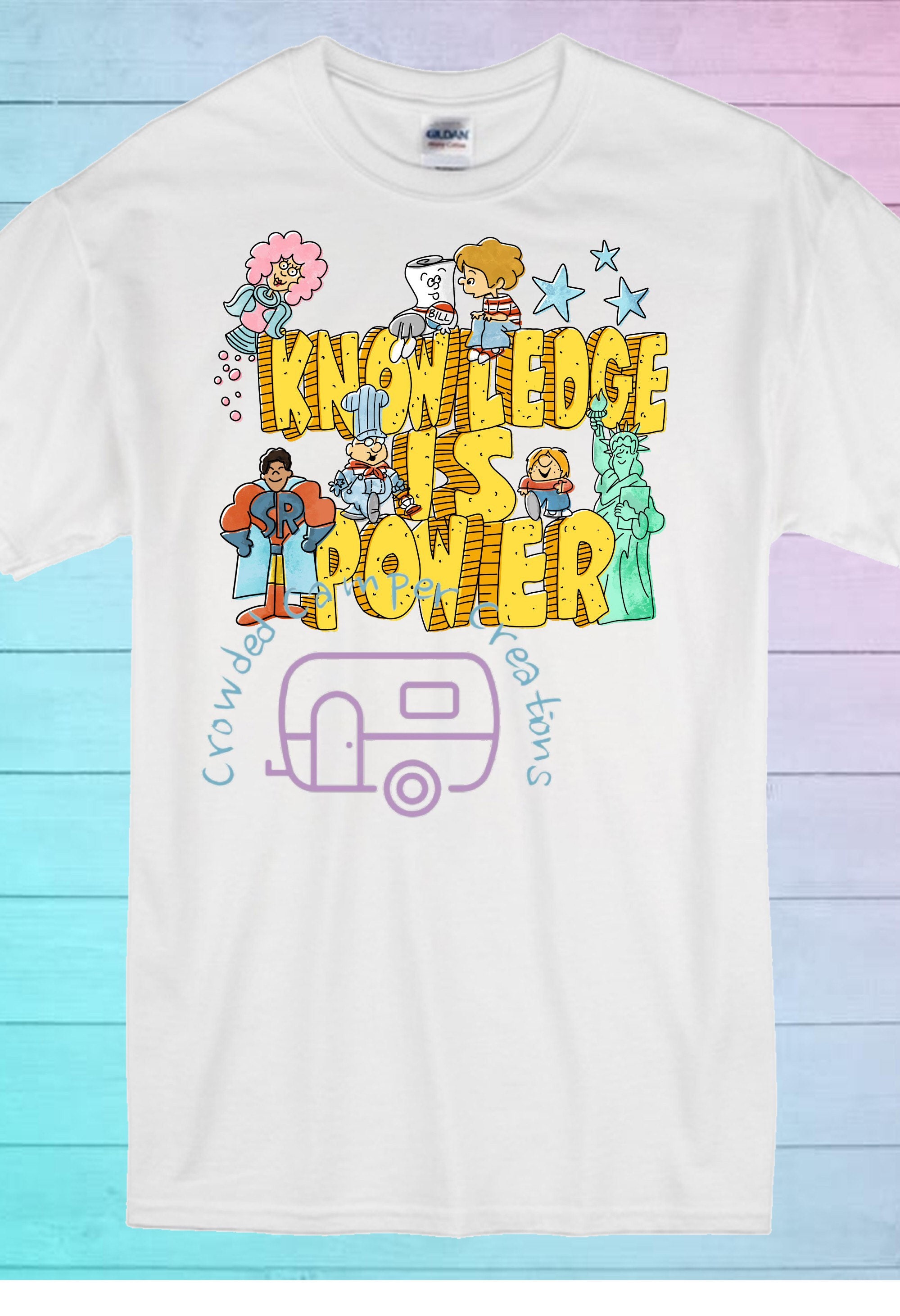 Knowledge is Power School House Rock Old School Kids - Etsy