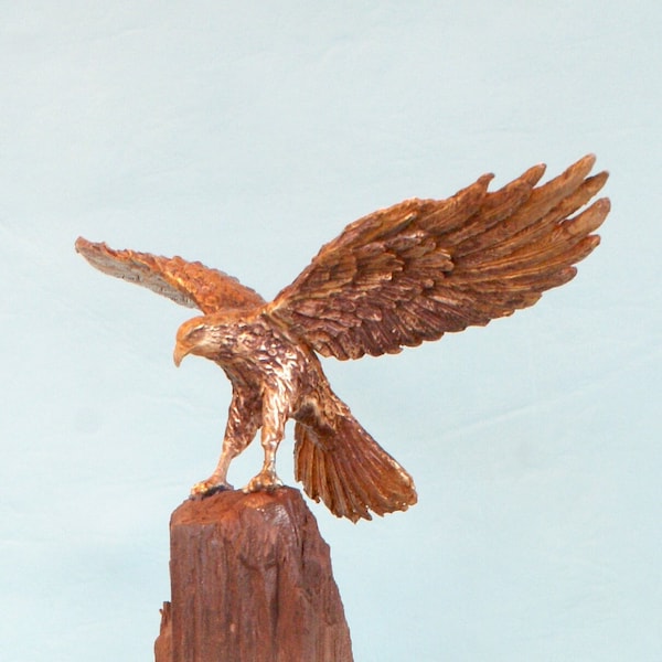 Hawk Sculpture - Etsy