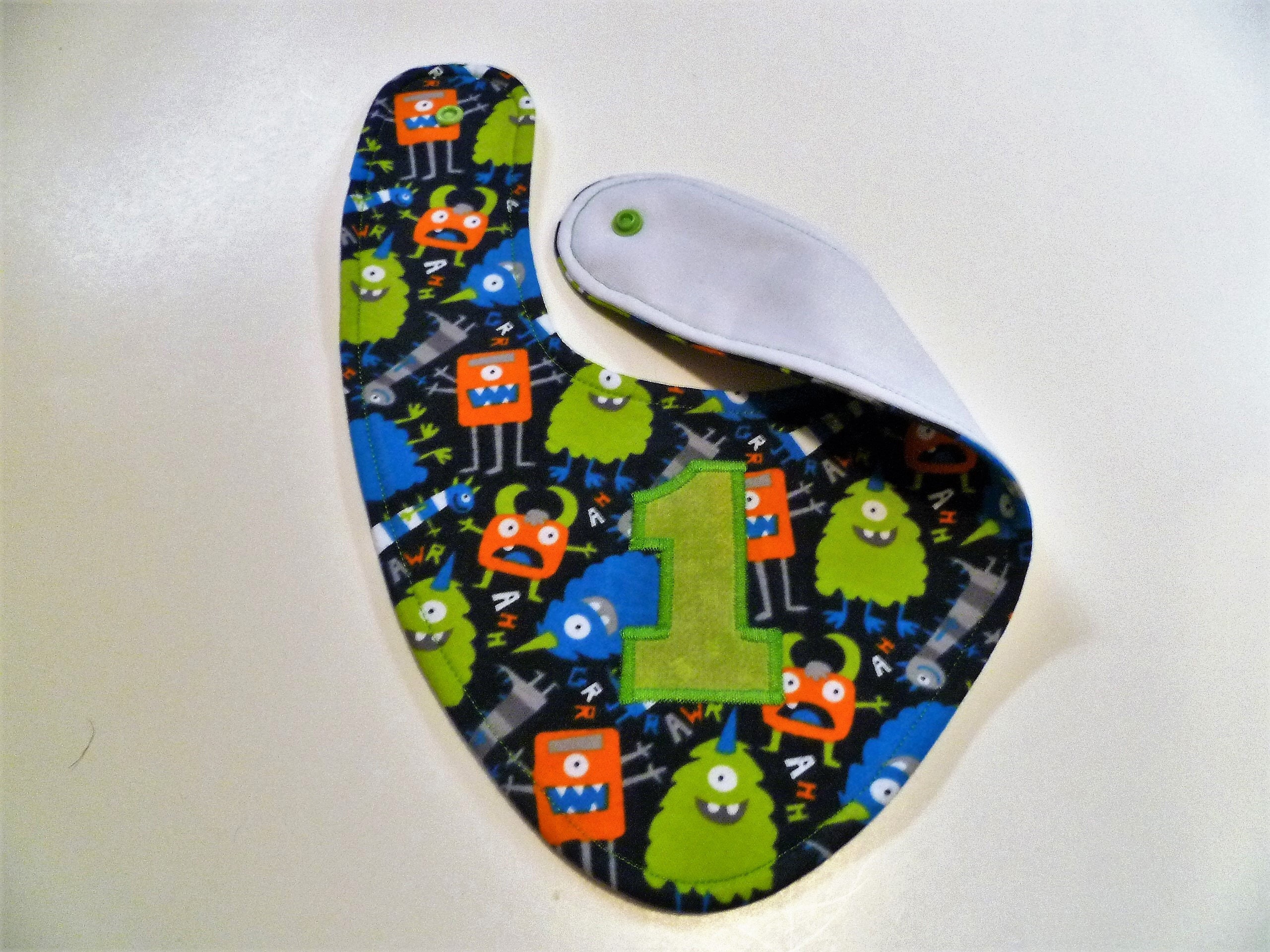 Smash Cake Bib 1st Birthday Bib First Birthday Bib Monster Bib - Etsy