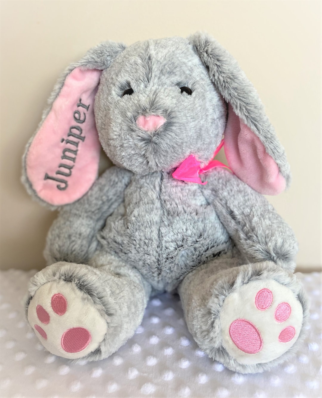 Personalized Easter Bunny Embroidered Bunny Personalized Bunny Easter ...