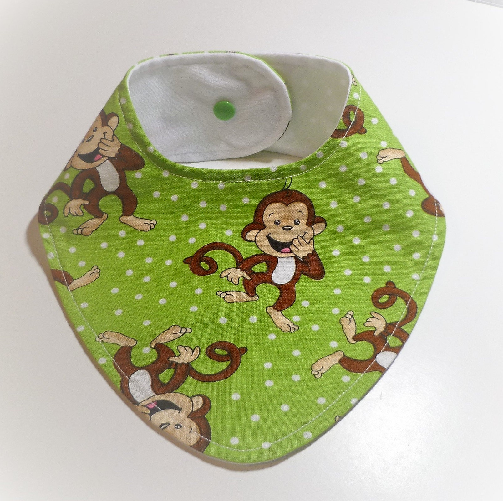 Personalized Monkey Bib Jungle Bib Baby Boy Bib Jungle Nursery | Etsy