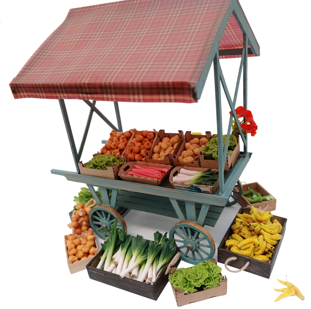 SVG Files for Miniature Market Cart, for Cricut Maker or Laser. Instant ...