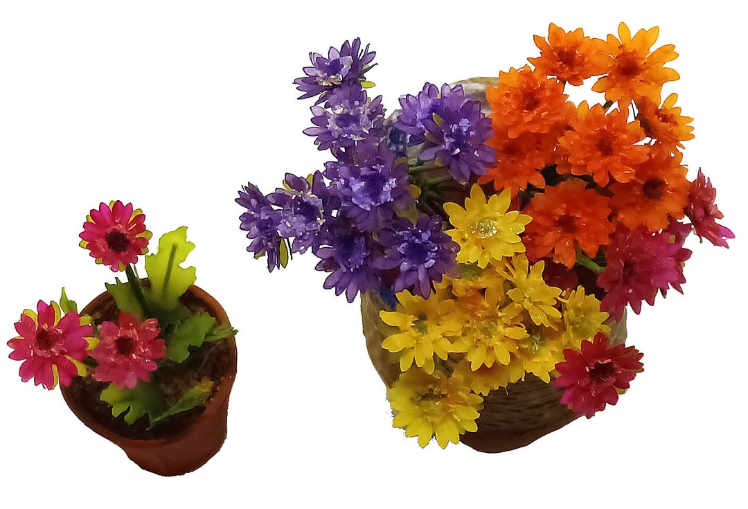 Miniature Gerbera SVG Files, 1/12 & 1/6 Scale (digital Download) - Etsy