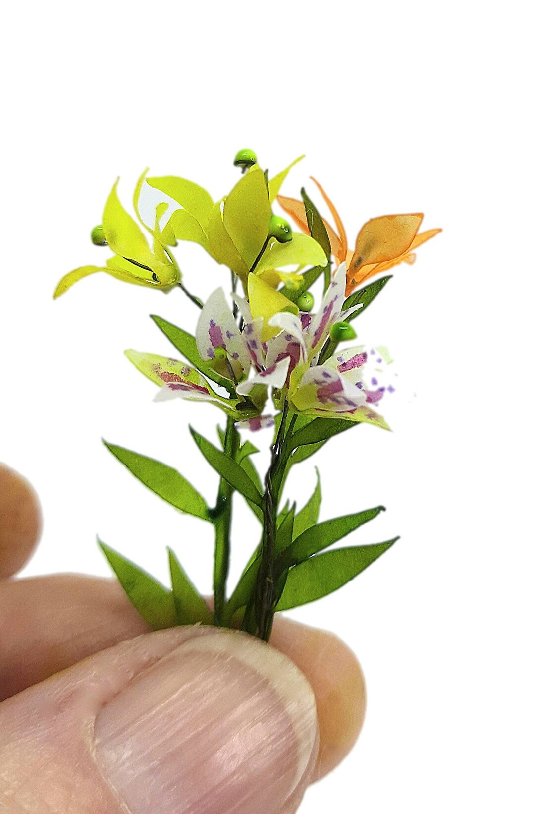 Miniature Lilies SVG DXF, 12th & 6th Scale Dollhouse (digital Download ...
