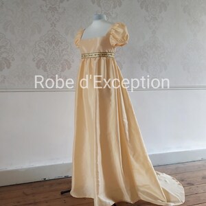 Historic 1st Empire Joséphine Dress in Taffeta, Available From XXS to ...