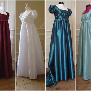Robe empire française fin 18ème style Joséphine en Taffetas | Etsy