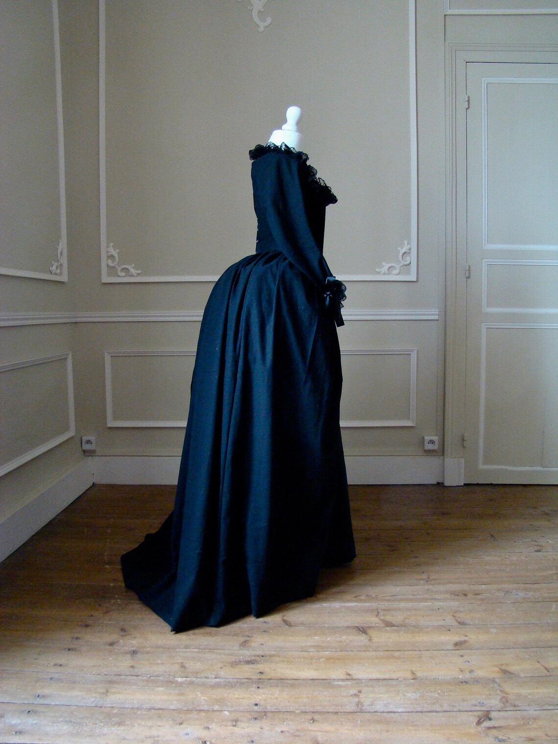 Women's baroque rococo black dress | Etsy