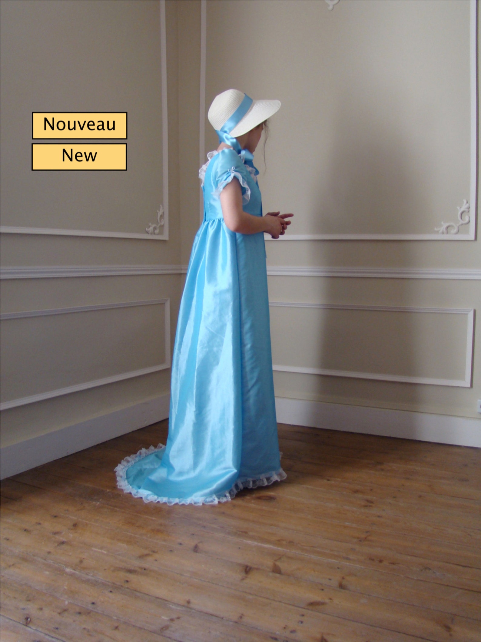 Jane Austen Blue Regency Dress | Etsy