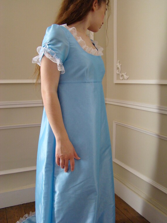 Jane Austen Blue Regency Dress | Etsy
