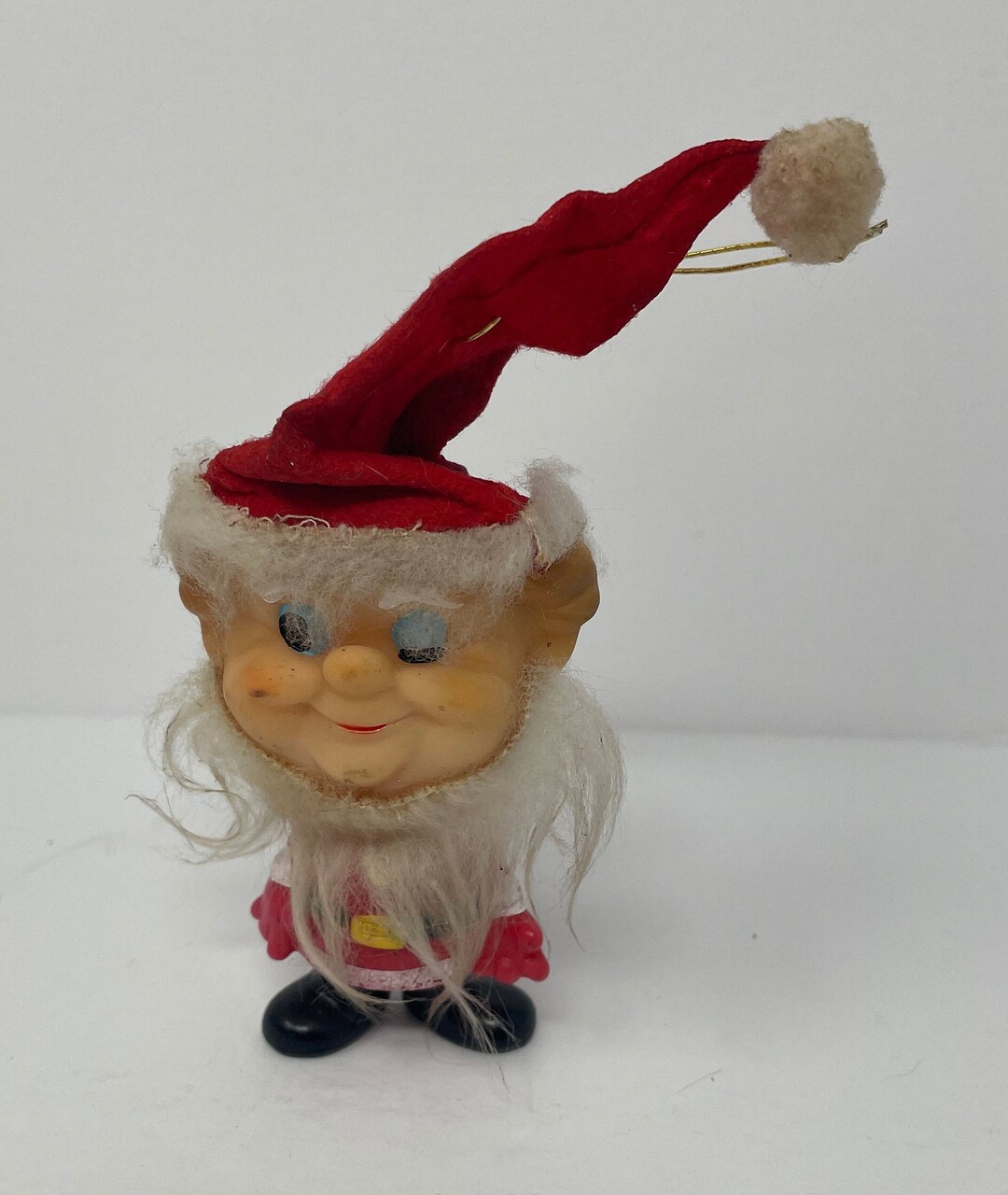 Vintage Plastic Santa Elf Figurine Ninohira Japan Christmas - Etsy
