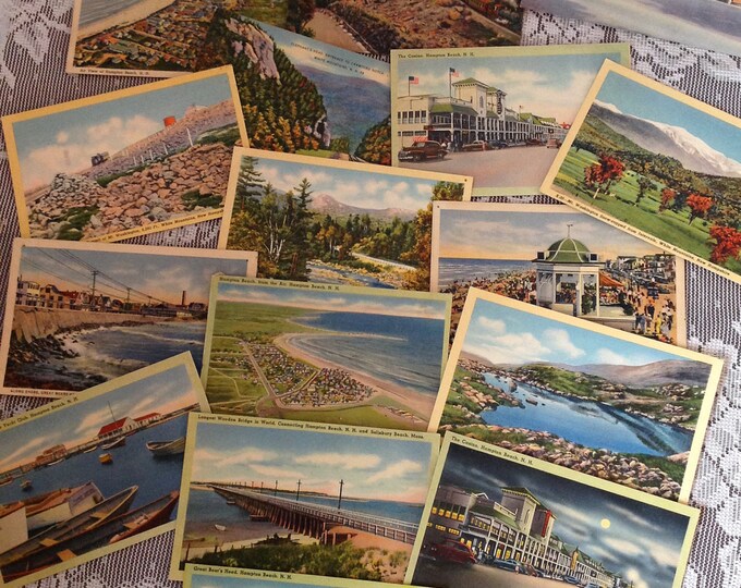 Set of 17 Vintage/antique Linen and Real Photo Postcards of - Etsy