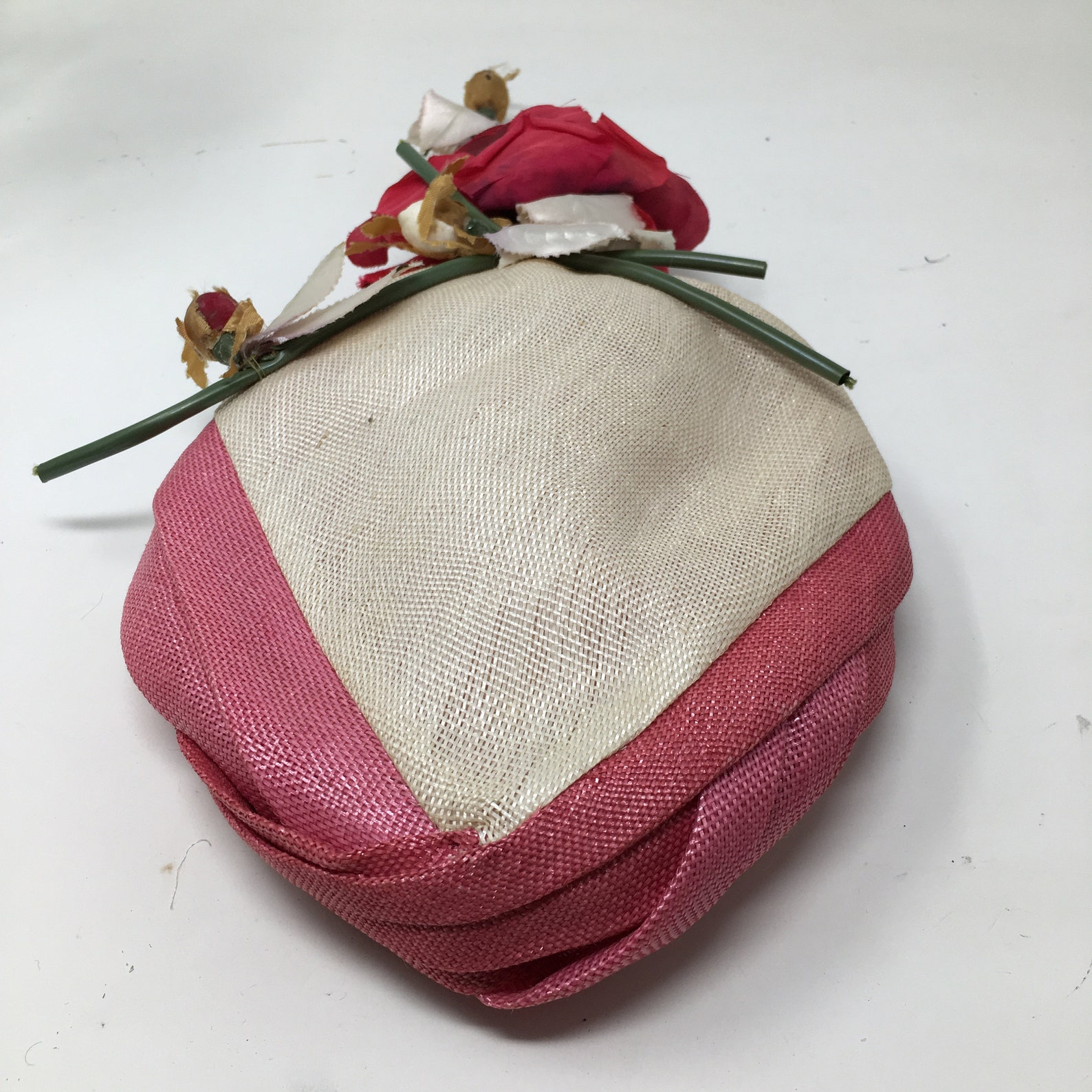 Vintage 1940's Dajon Juliette Cap Roses Flowers Red Retro | Etsy