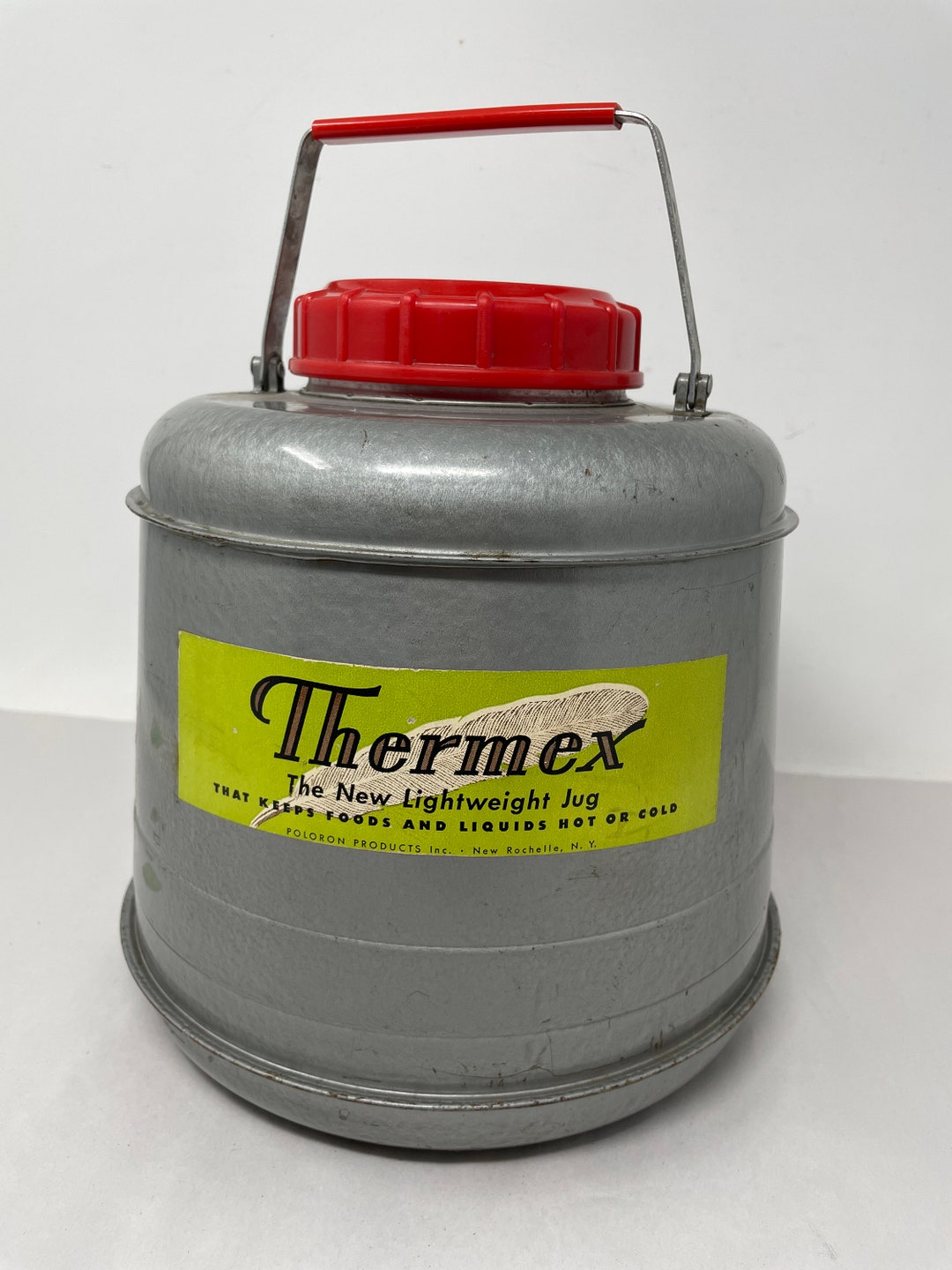 Vintage Poloron Thermex Metal Cooler Jug 1 Gallon Insulated - Etsy