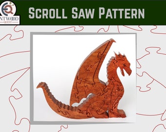 Scroll Saw Dragon Pattern - Etsy