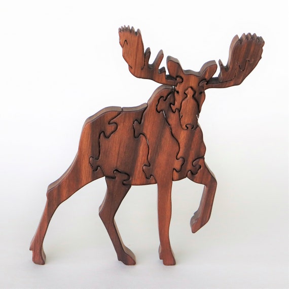 Puzzles Games & Puzzles Elk Scroll Saw Wooden Puzzle etna.com.pe
