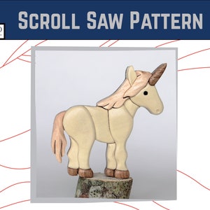 Mythical Creatures Mini Intarsia Pattern Set, Unicorn, Wizard ...