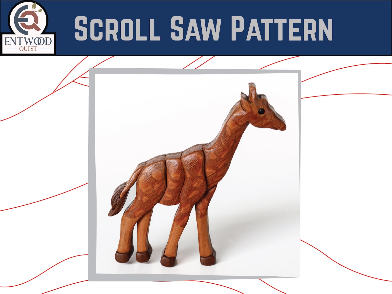 African Wildlife Mini Intarsia Pattern Set, Elephant, Hippo, Rhino ...