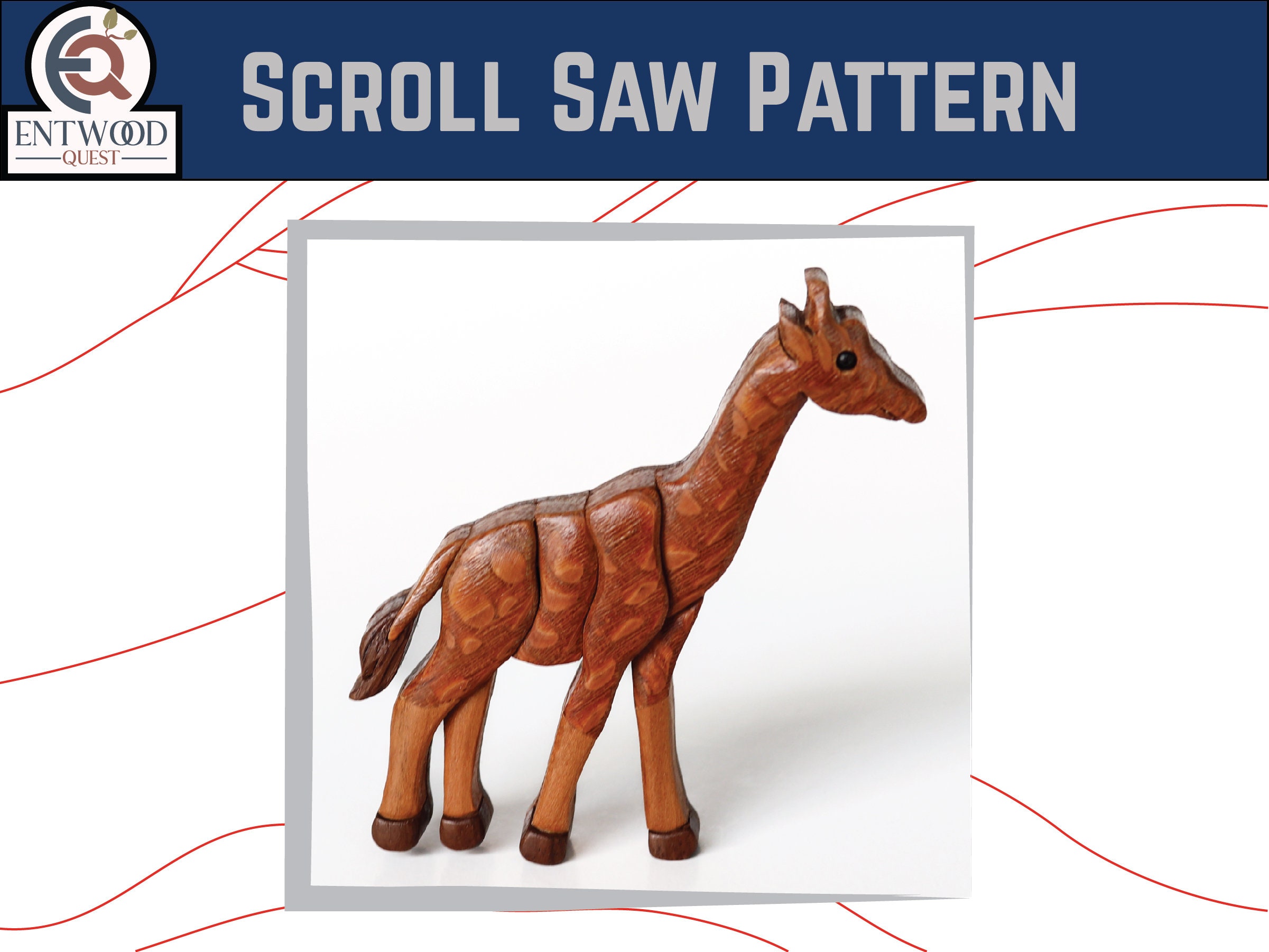 African Wildlife Mini Intarsia Pattern Set, Elephant, Hippo, Rhino ...