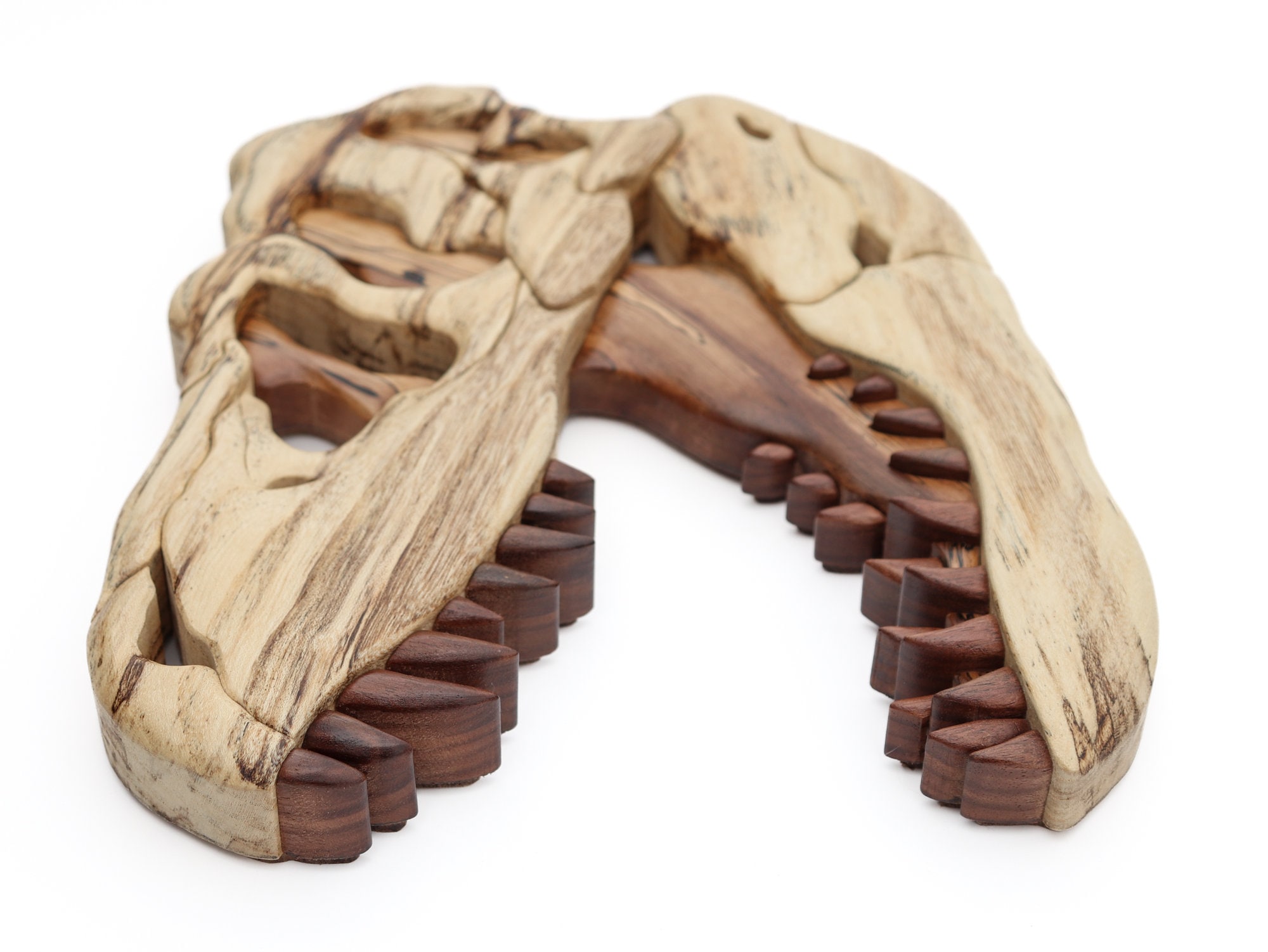 T-rex Skull Intarsia Pattern, Scroll Saw Wall Hanging, Wooden Home ...