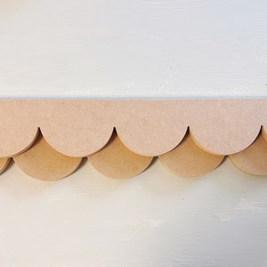 Scalloped MDF Trim Molding, Scallop Pattern MDF Trim, Each Piece 46 ...