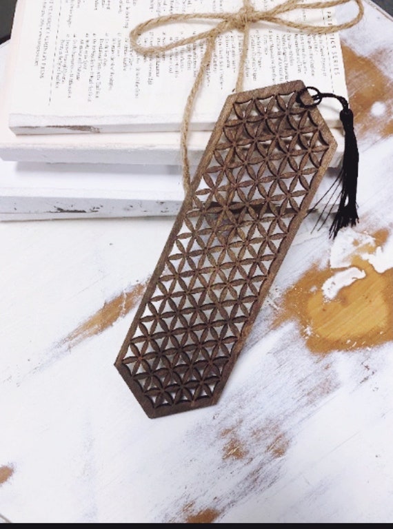 Geometric Bookmark Custom Laser Cut Wooden Bookmark Gift | Etsy