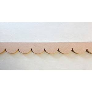 Scalloped MDF Trim Molding, Scallop Pattern MDF Trim, Each Piece 46 ...