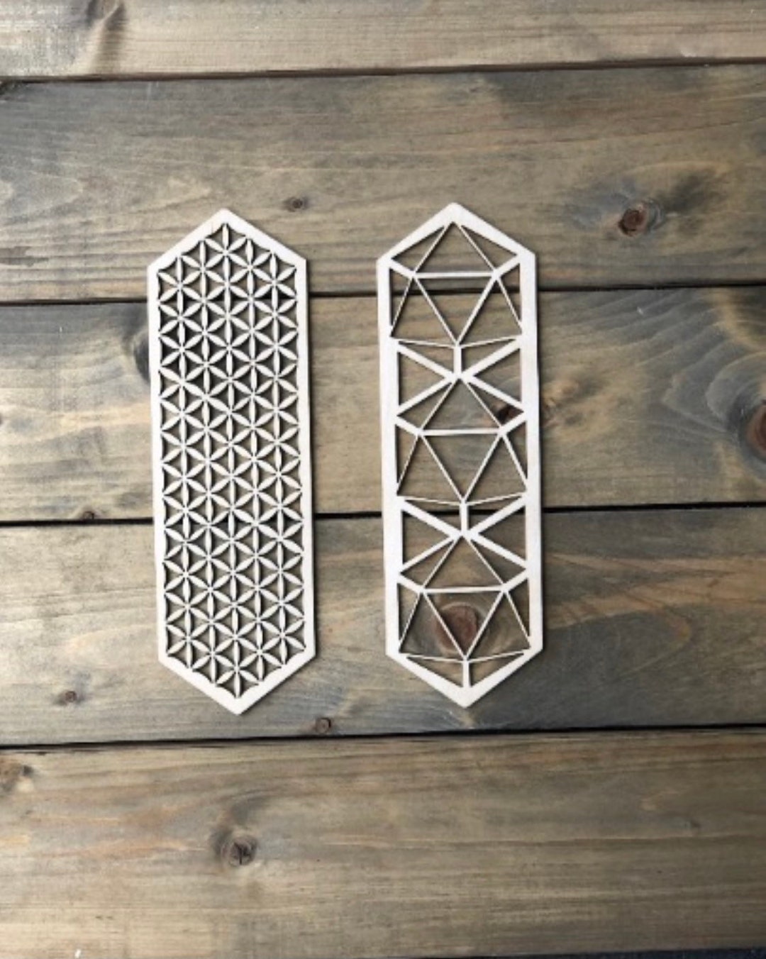 Geometric Bookmark Custom Laser Cut Wooden Bookmark Gift for Him Gift ...