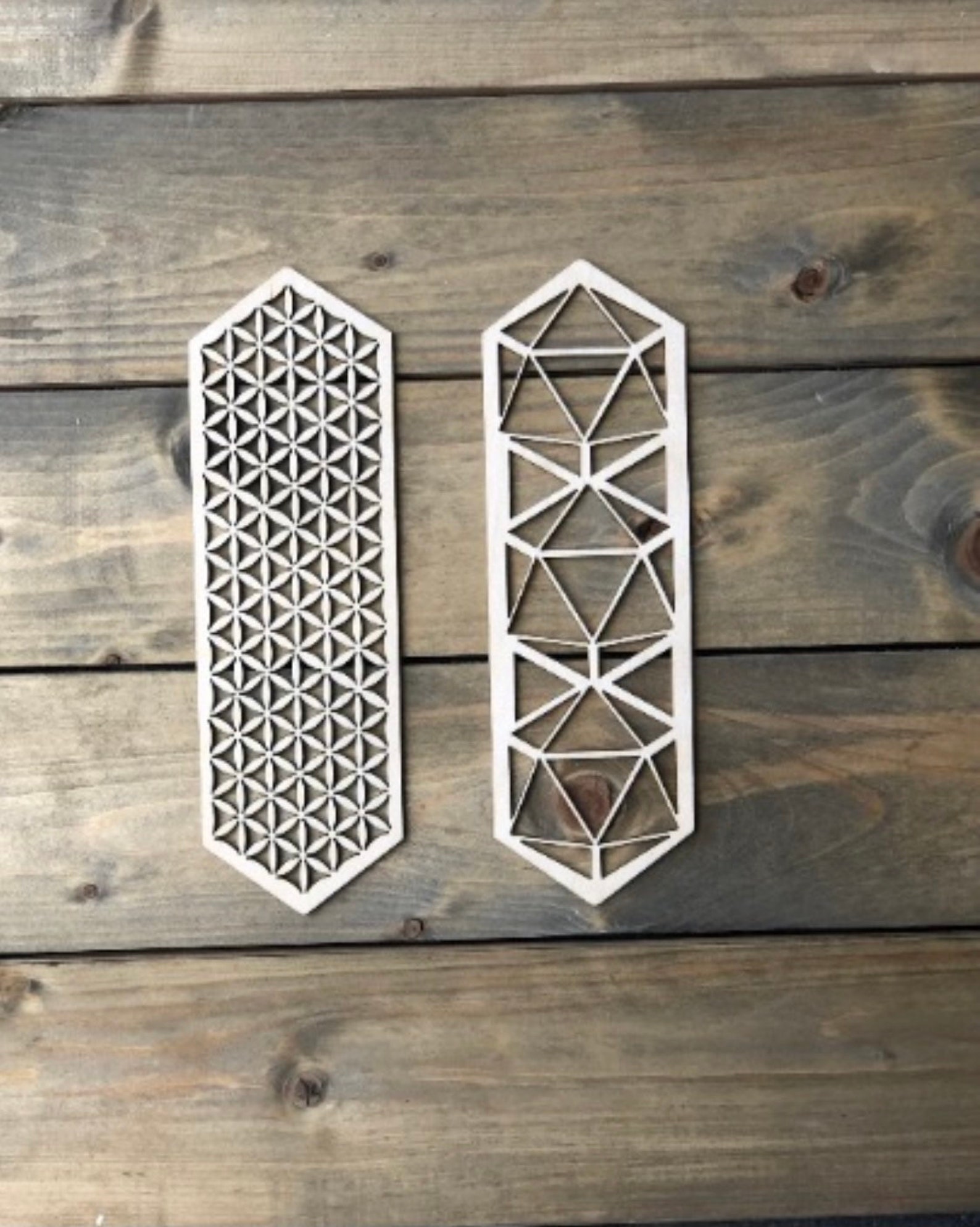Geometric Bookmark Custom Laser Cut Wooden Bookmark Gift | Etsy