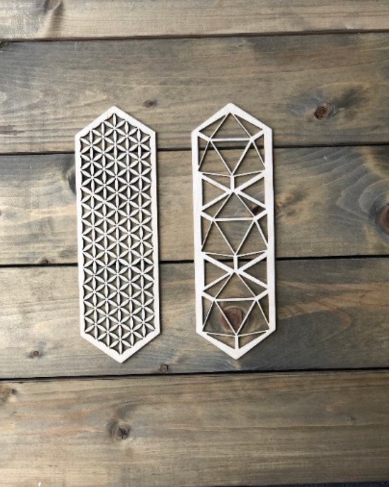 Geometric Bookmark Custom Laser Cut Wooden Bookmark Gift - Etsy