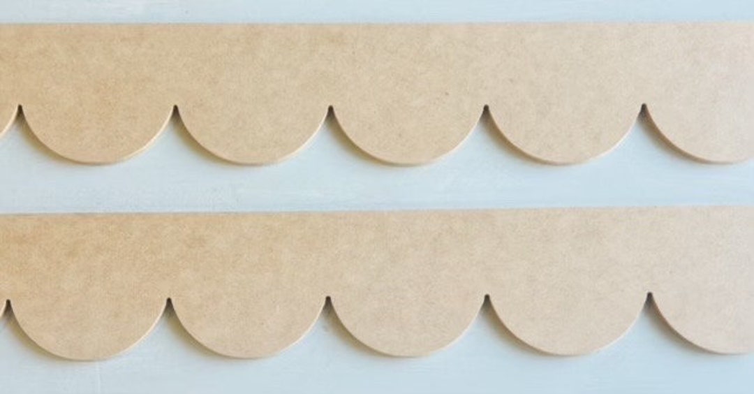 Scalloped MDF Trim Molding, Scallop Pattern MDF Trim, Each Piece 46 ...